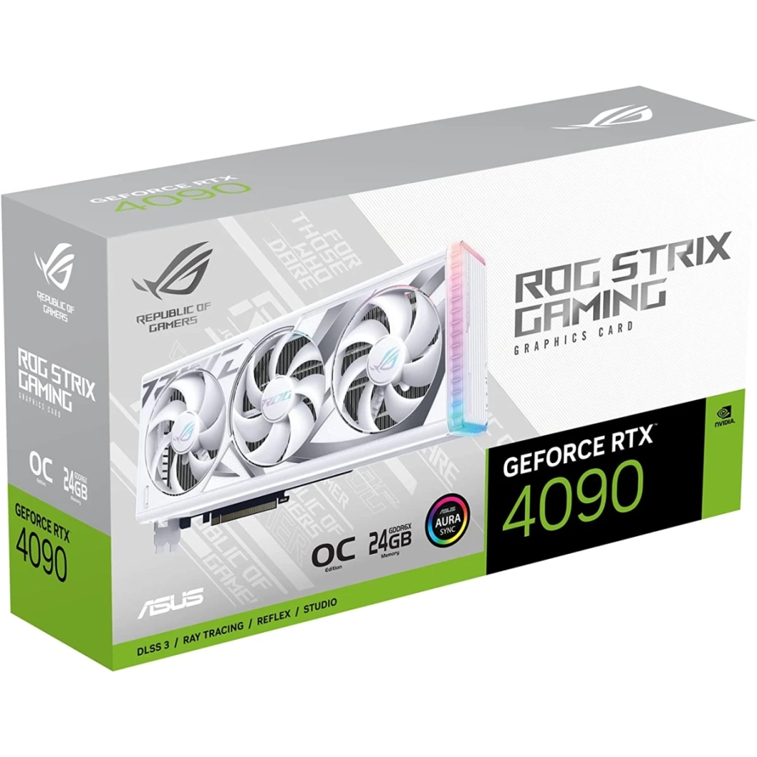 ICN.com : Asus Rog Strix Geforce RTX 4090 White OC Edition Graphics Card
