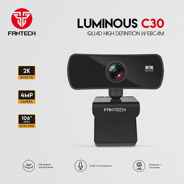 ICN.com : Fantech Luminous C30 2K Webcam