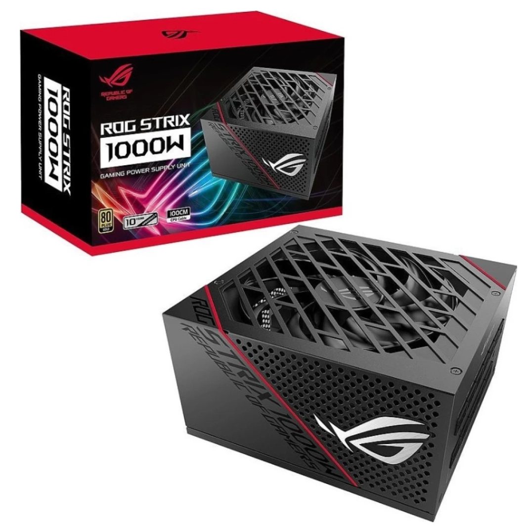 ICN.com : ASUS ROG STRIX 1000W Gold مشتتات حرارة ROG بمروحة Axial-Tech ومحامل كروية مزدوجة ...
