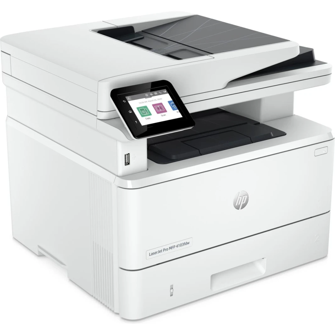 ICN.com : طابعة HP LaserJet Pro MFP 4103fdw أحادية اللون متعددة الوظائف ...