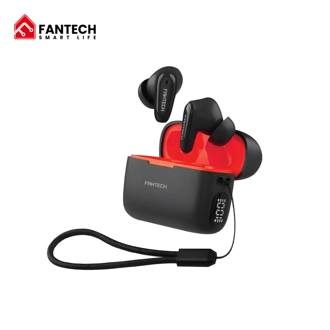 ICN.com : سماعات أذن FANTECH WAVE 13 TW13 اللاسلكية الحقيقية - سوداء
