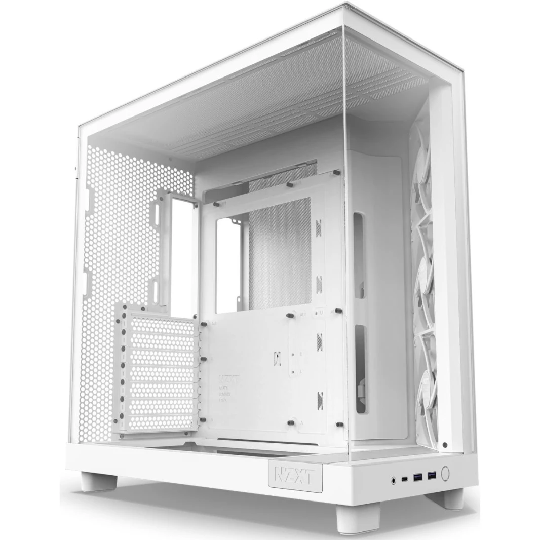 ICN.com : NZXT H6 Flow Perforated Compact Dual-Chamber Mid-Tower ...