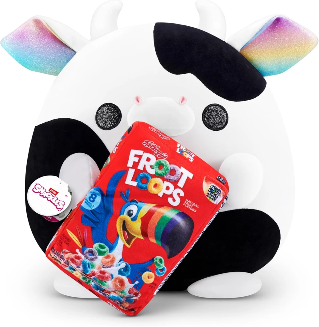 ICN.com : Snackles Daisy The Cow Holding Plush Kellogg's Froot Loops 10 ...