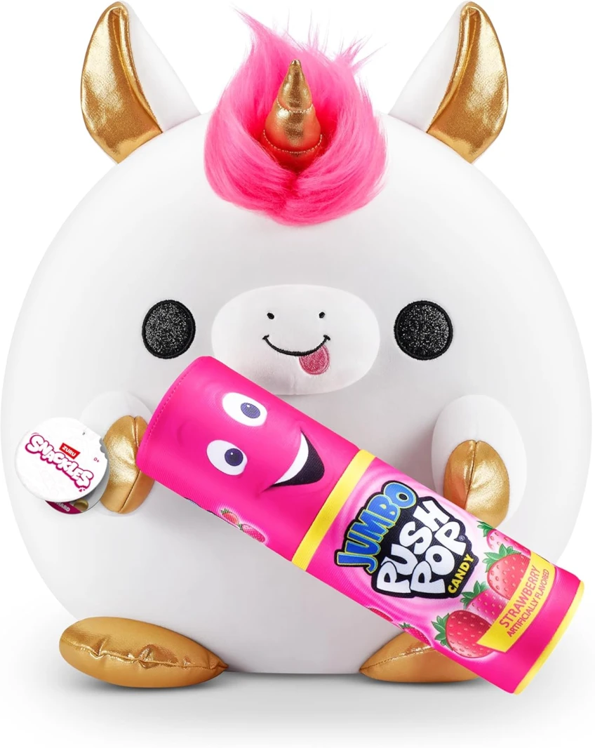 ICN.com : Snackles Richard The Unicorn Holding Plush Bazooka Push Pop ...