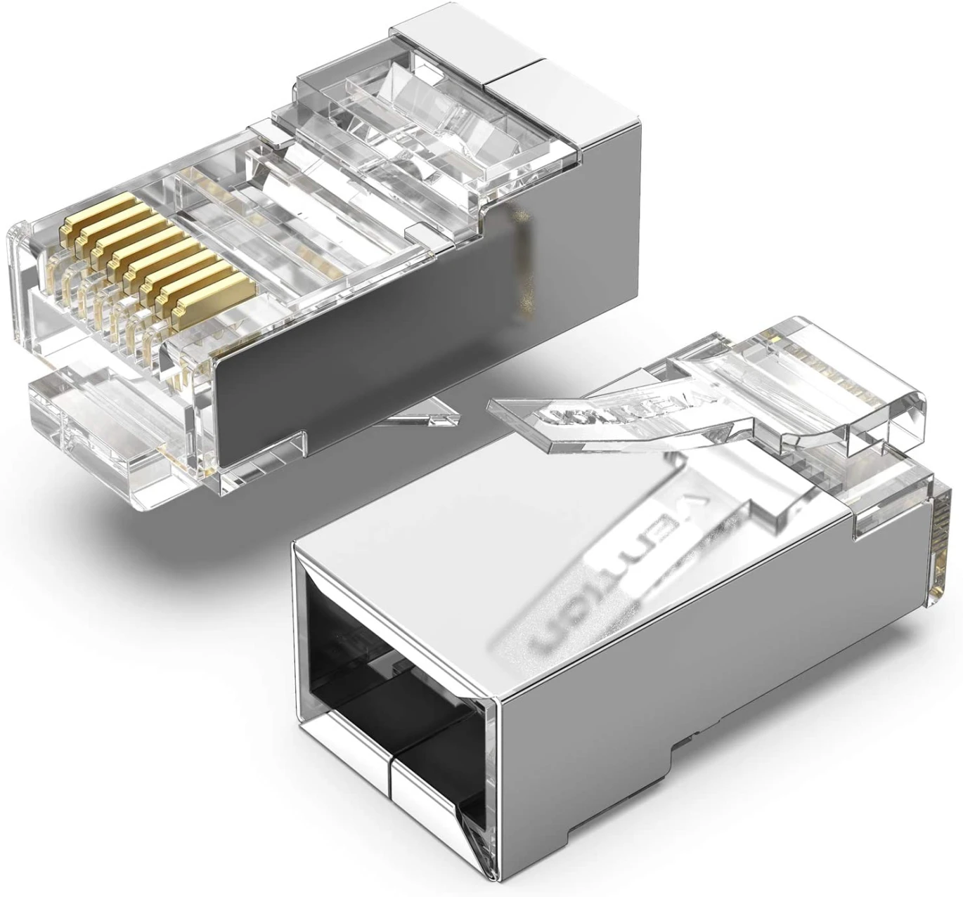 ICN.com : Vention Cat.6 Network Connector RJ45 Modular Plug Gold-Pack ...