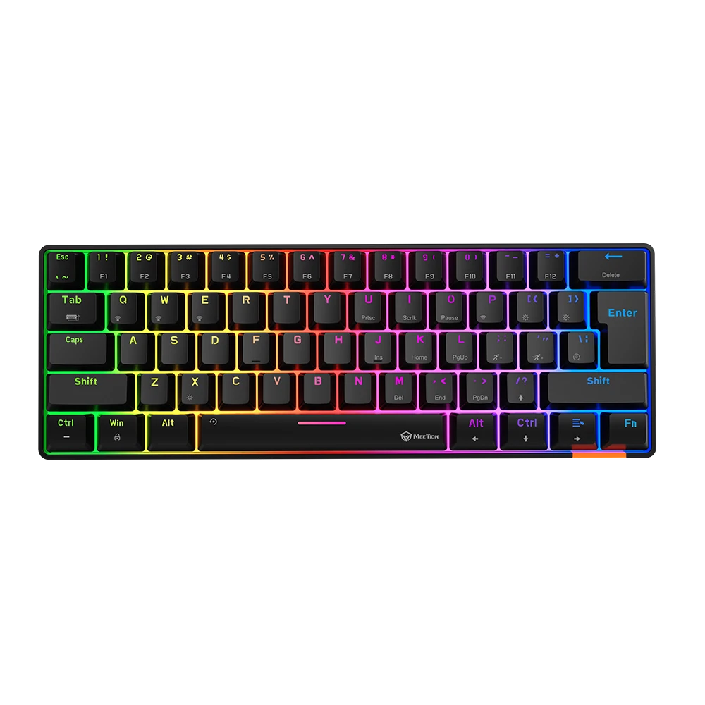 ICN.com : Meetion Dual Mode Wireless Gaming Keyboard - 60 ٪ - MK005BT