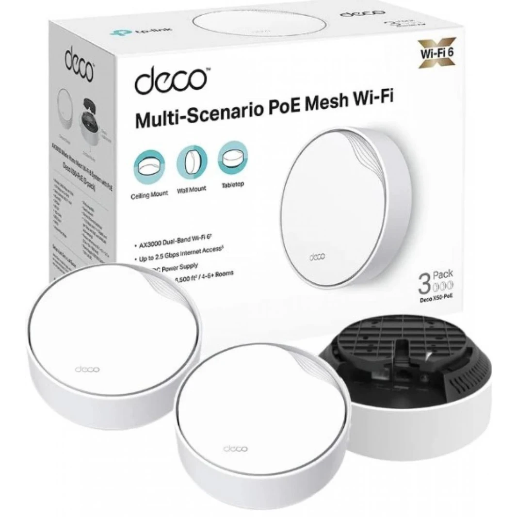ICN.com : TP-Link Deco AX3000 PoE Mesh WiFi(Deco X50-PoE), Ceiling/Wall ...