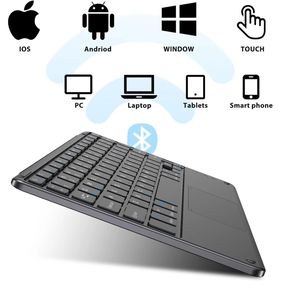 ICN.com : Blackview K1 Bluetooth Keyboard with Touchpad, Ultraslim Ultralight Ergonomic Design ...