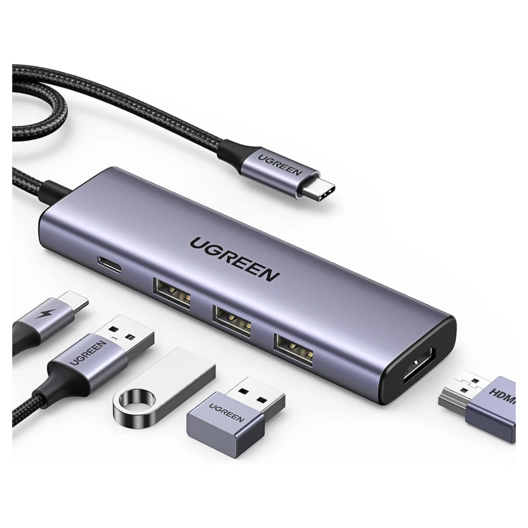 ICN.com : UGREEN 5-IN-1 USB-C Hub with 100W PD and 4K@30Hz HDMI