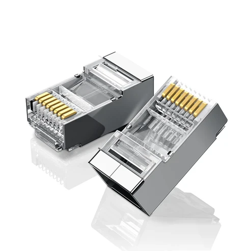 ICN.com : UGREEN 50248 Cat6 RJ45 SHIELDED NETWORK CONNECTOR - 100pcs Pack