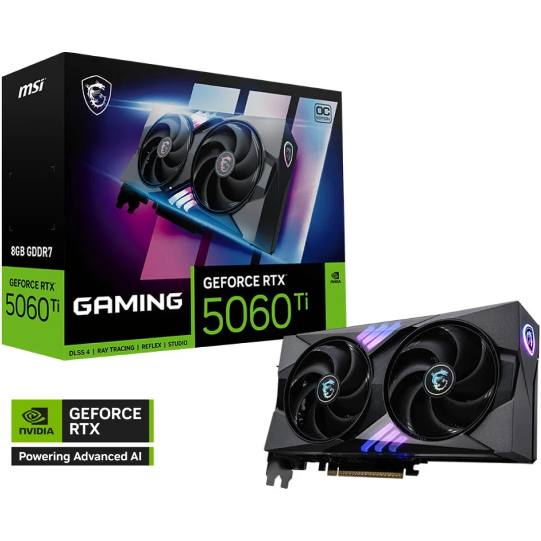 ICN.com : MSI GeForce RTX 5060 Ti GAMING OC 8GB GDDR7 128-Bit Memory ...