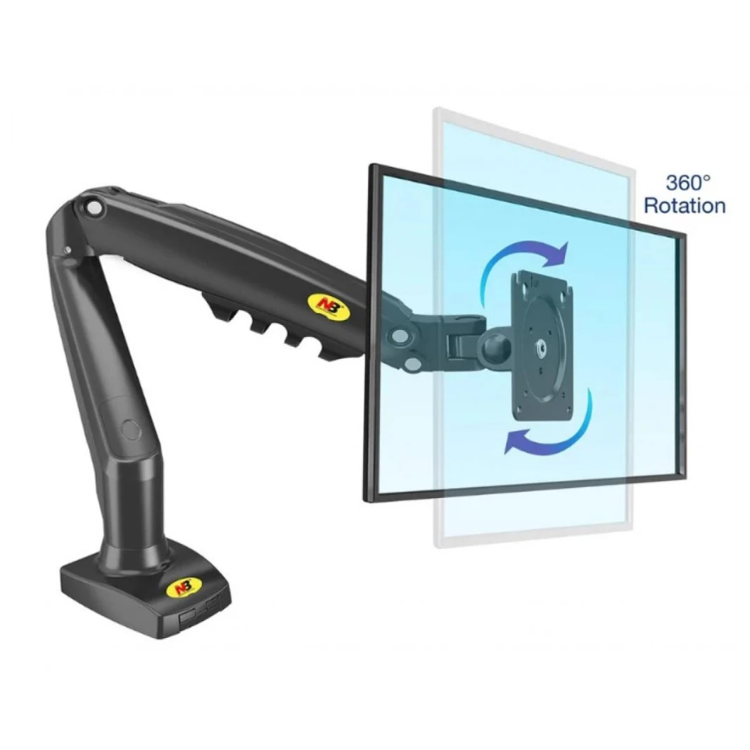 NORTH BAYOU F80 MONITOR DESK MOUNT STAND FULL MOTION FOR 17-30-Inch ...