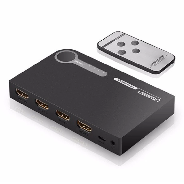 ICN.com : يوجرين 40234 محول HDMI بدقة 4K، 3 منافذ إدخال ومنفذ إخراج ...