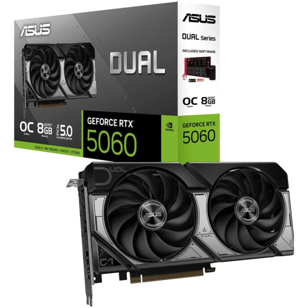 ICN.com : ASUS Dual GeForce RTX 5060 OC Edition 8GB GDDR7 128-bit Graphics Card