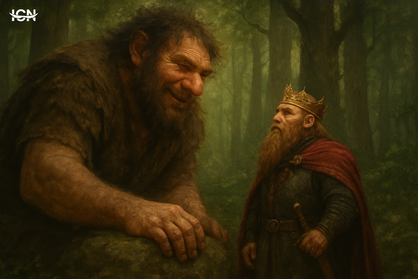 The Mischievous Giant and the Dwarf King
